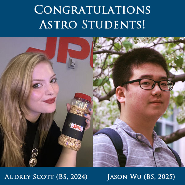 Congratulations Astro Students! | News | Department of Astronomy and ...