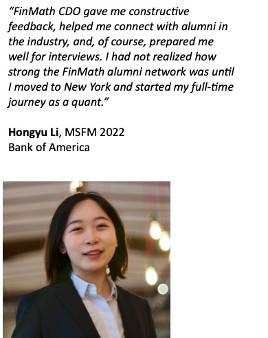 Career Outcomes - December 2022 Grads | Financial Mathematics | The University of Chicago