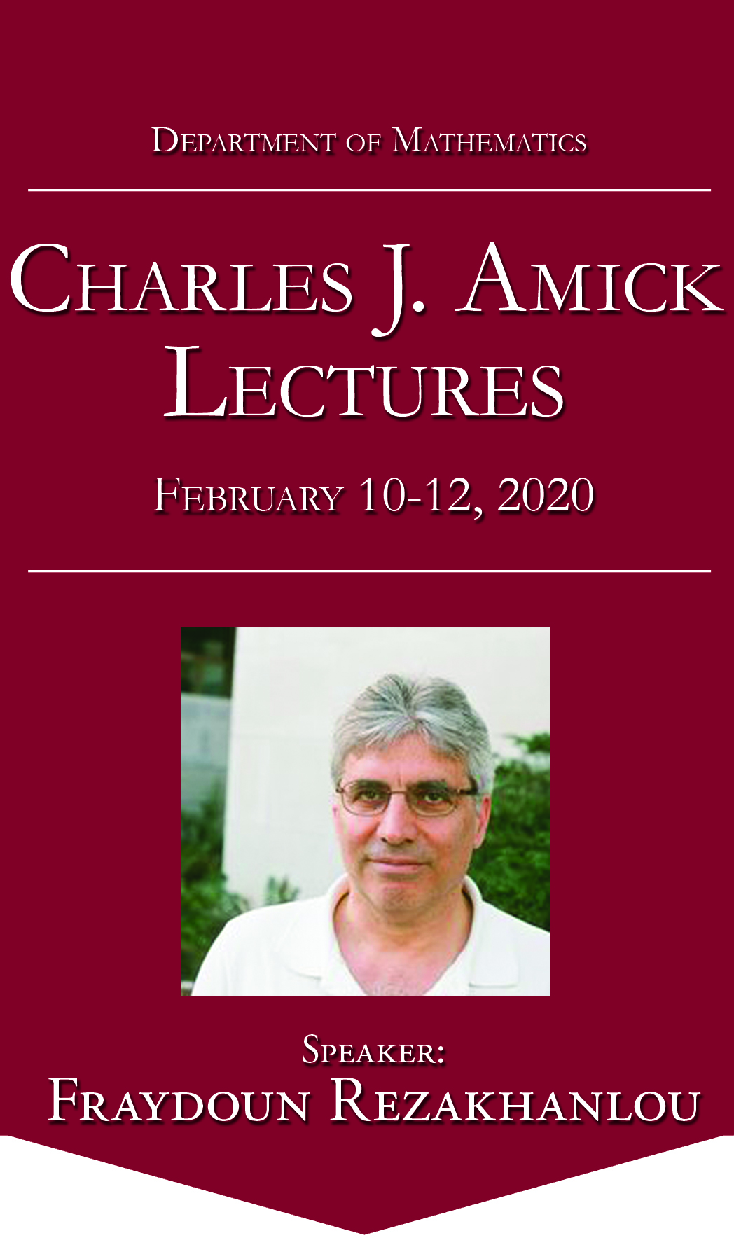 2020 Amick Lecture | Department of Mathematics | The University of Chicago