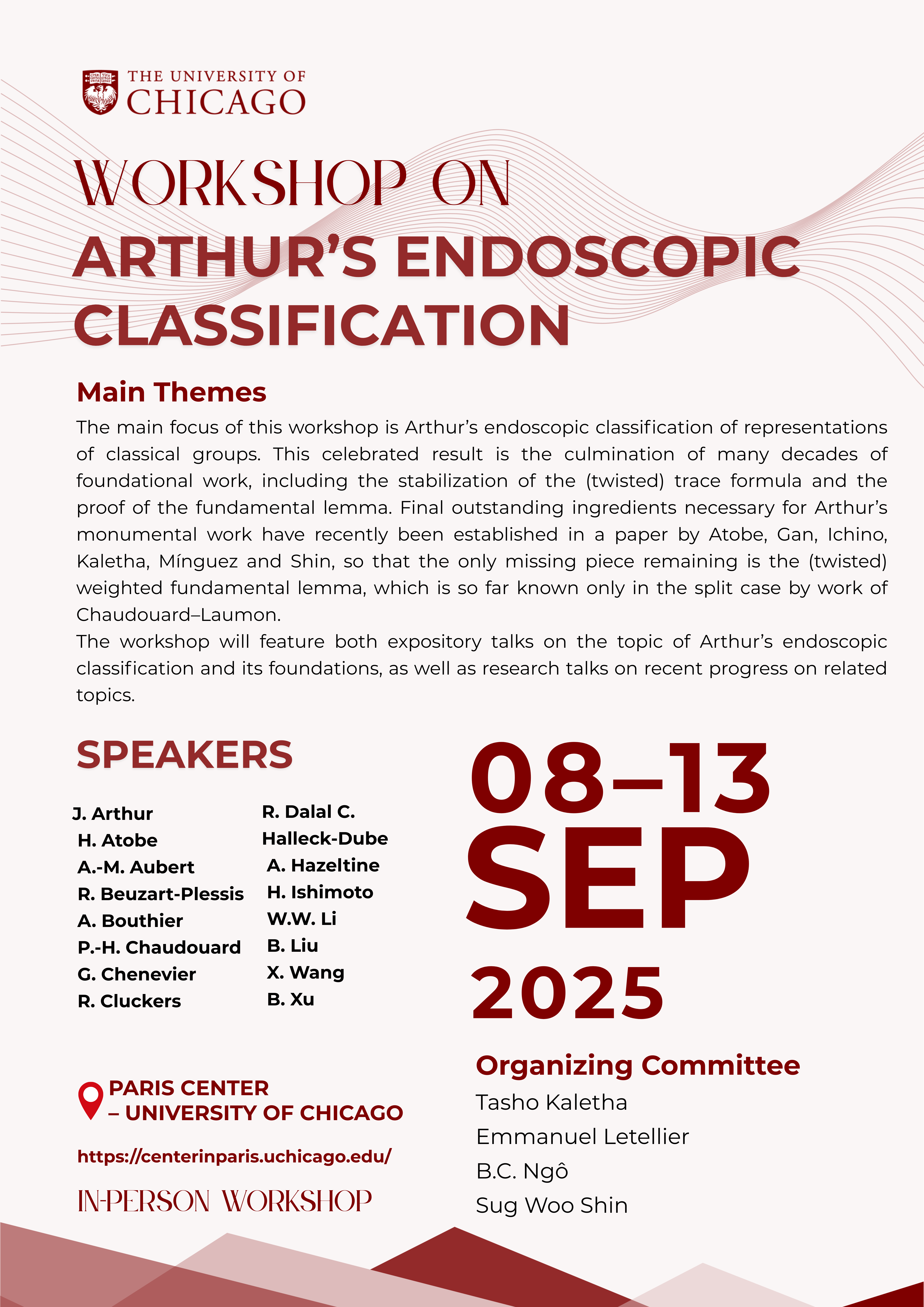 Workshop on Arthur’s Endoscopic Classification | News | Department of ...