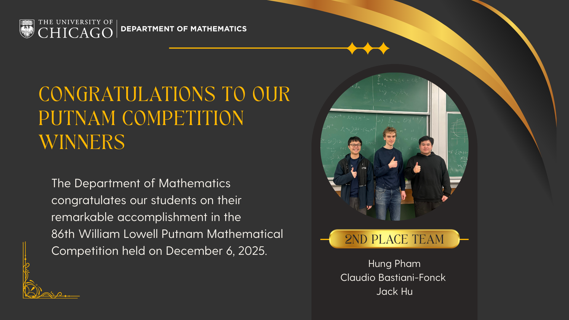 Department of Mathematics | The University of Chicago